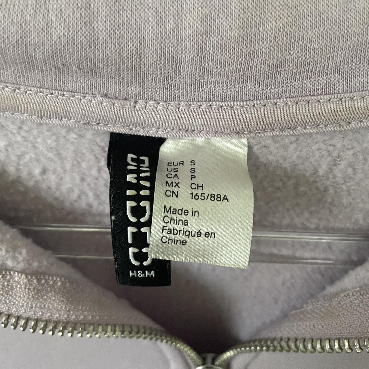 Quarter Zip Purple H&M Divided Collection Slightly... - Depop