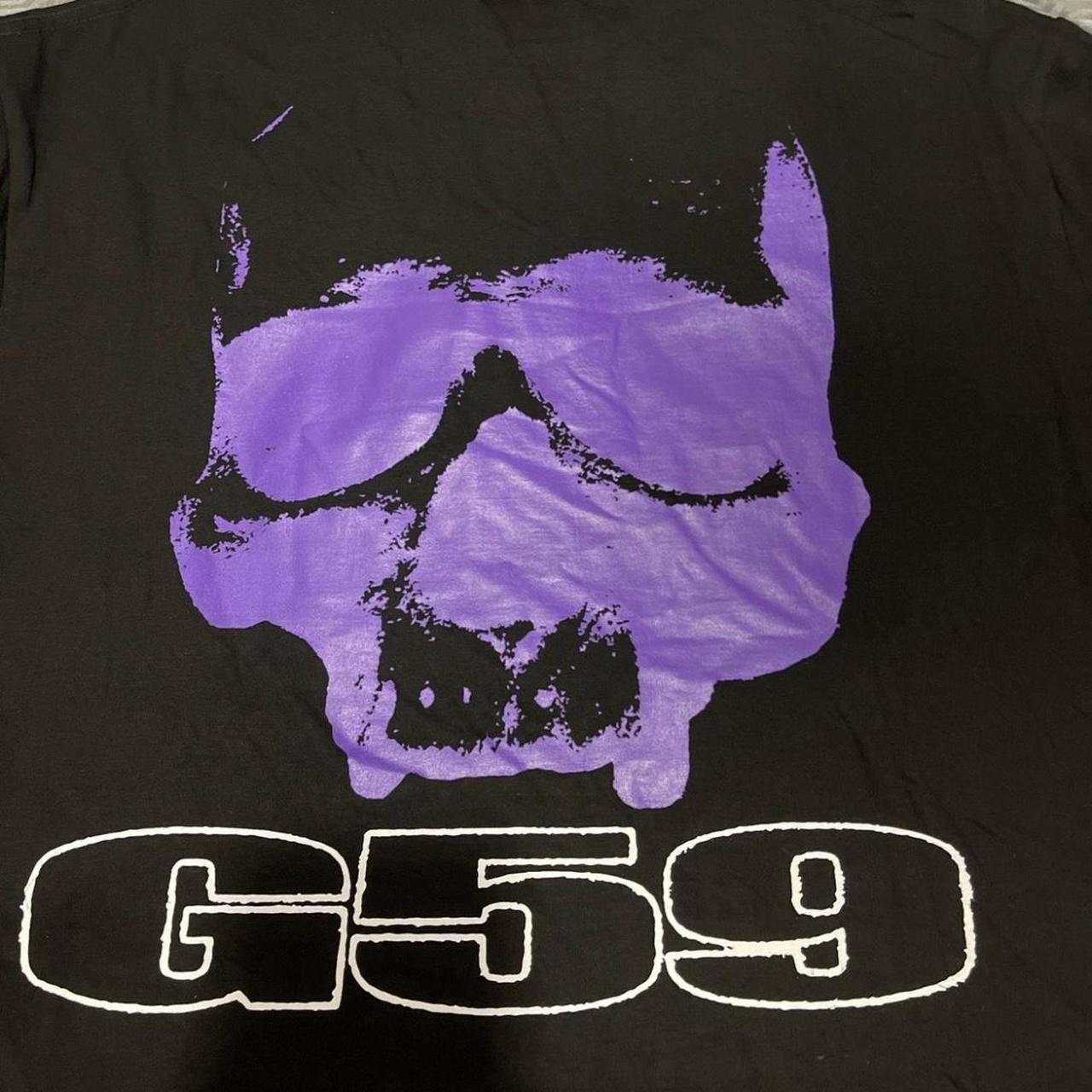 Purple g59 logo tee - Depop
