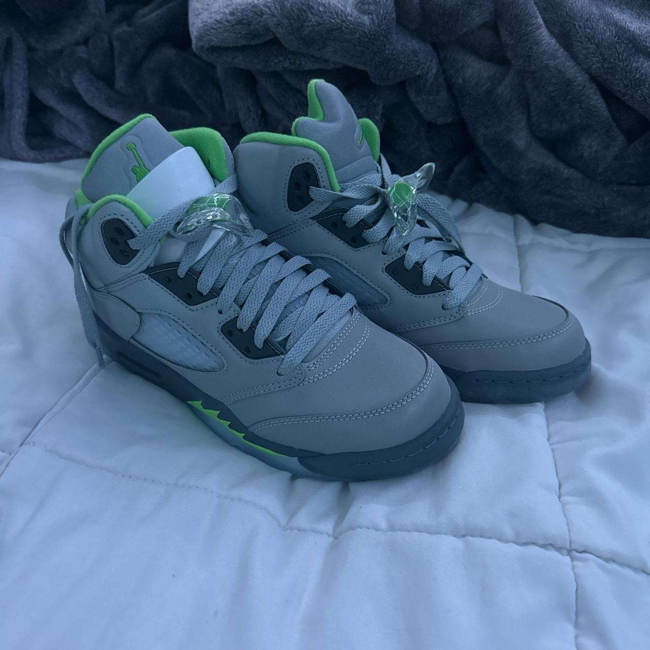 Green bean Jordan 5s deadstock with box Size 6 men... - Depop