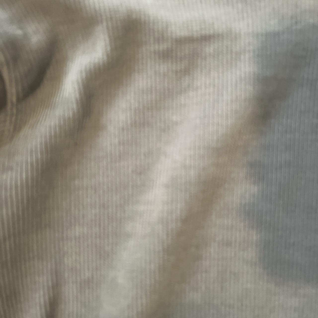 yeezy typa hoodie corduroy material with a cropped... - Depop