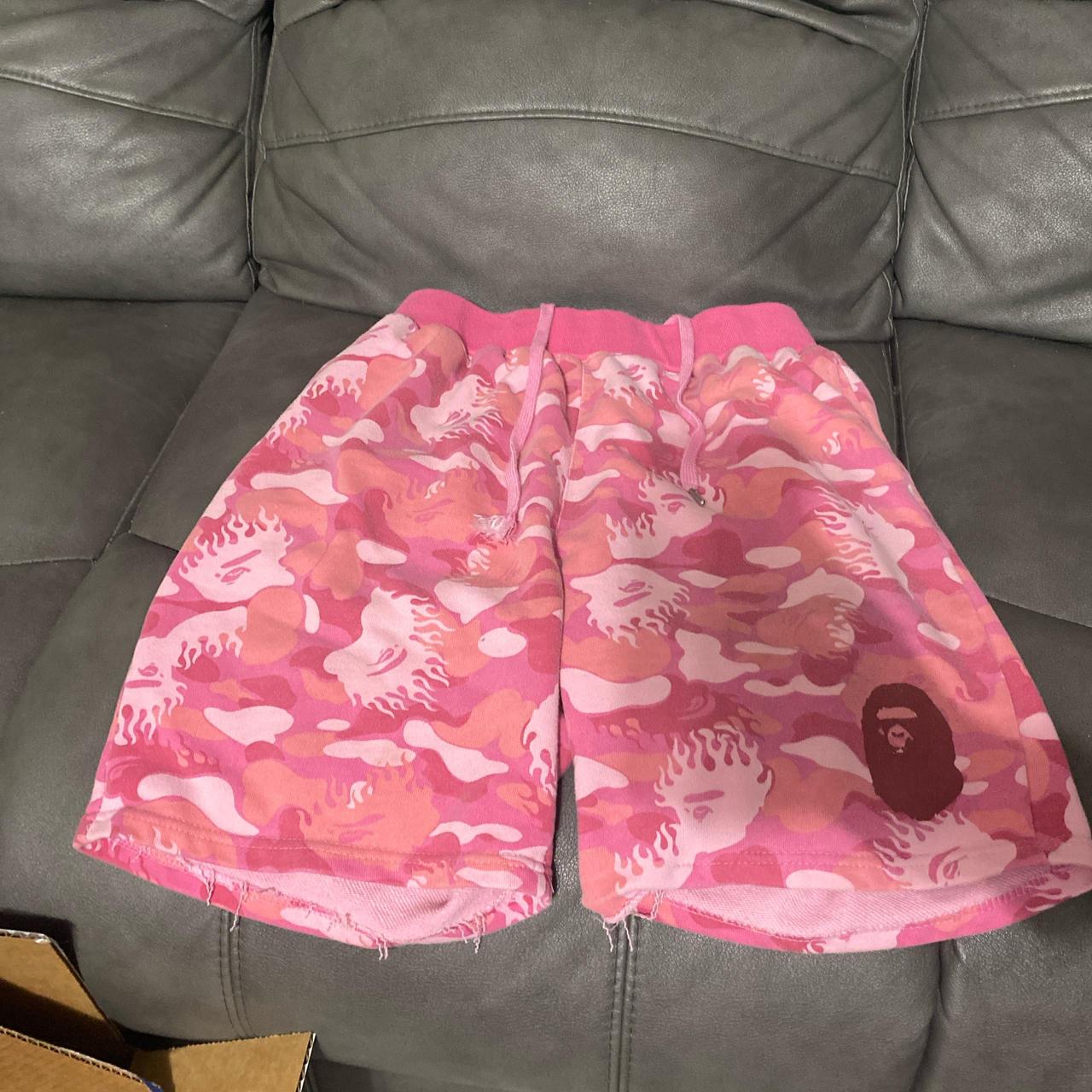A Bathing Ape Bape Pink Shorts - Depop