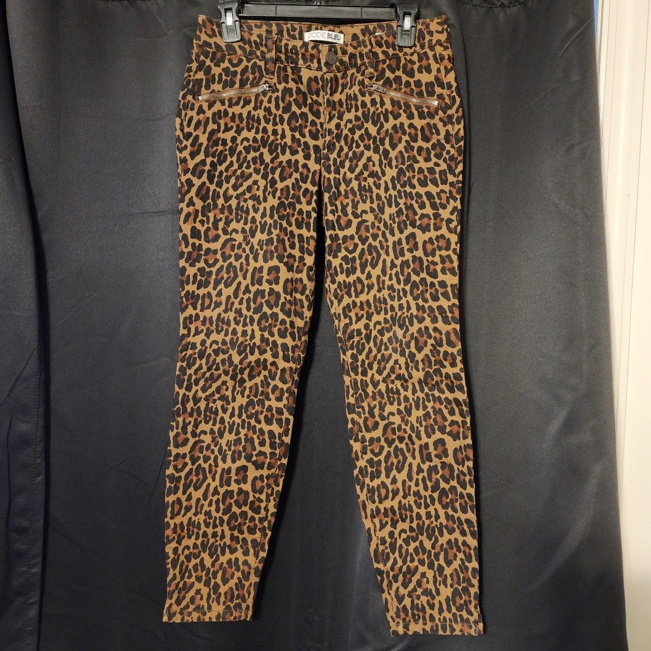 Leopard print pants by Code Bleu, Soho Skinny. ... - Depop