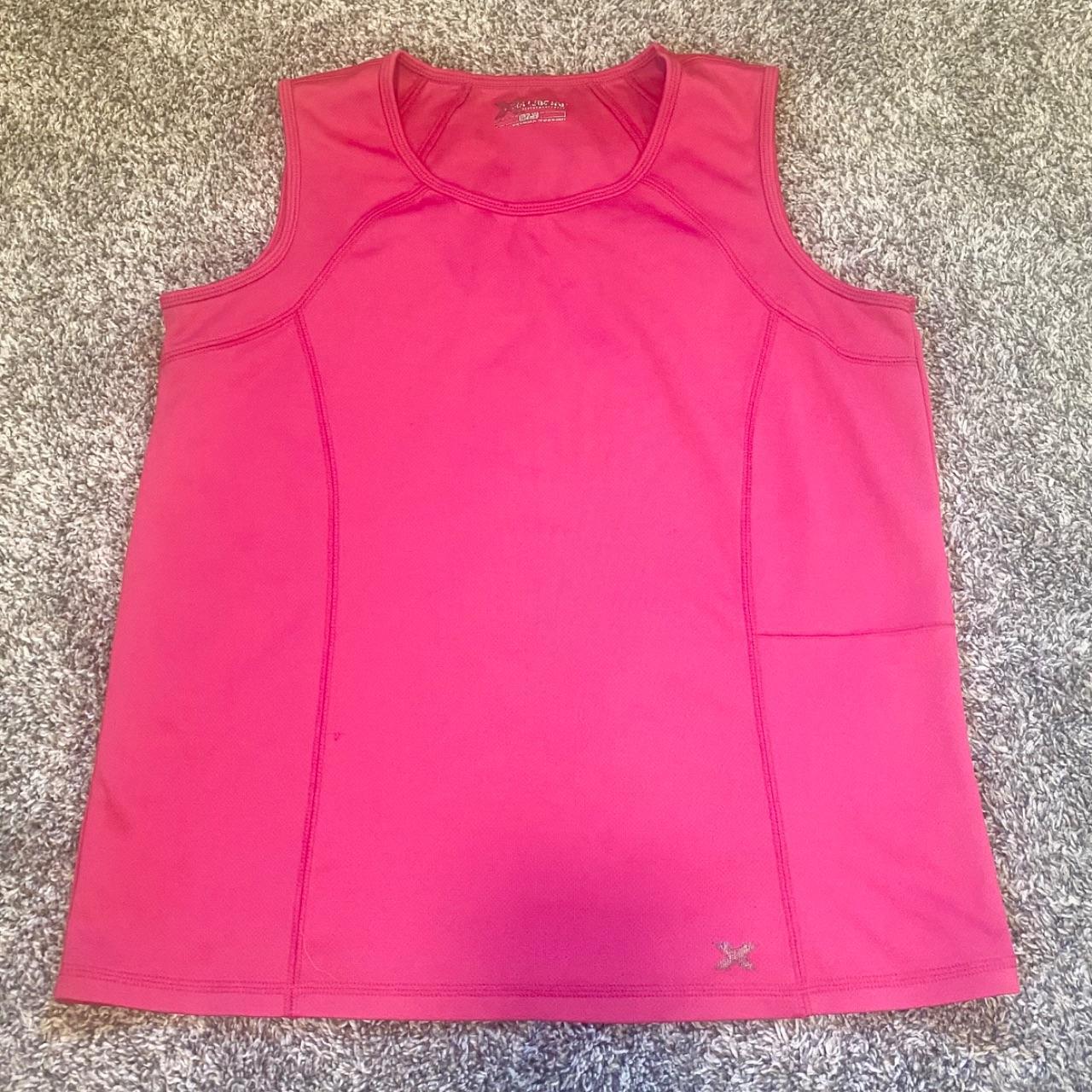 Pink Workout Tank Top - size large - barely worn,... - Depop