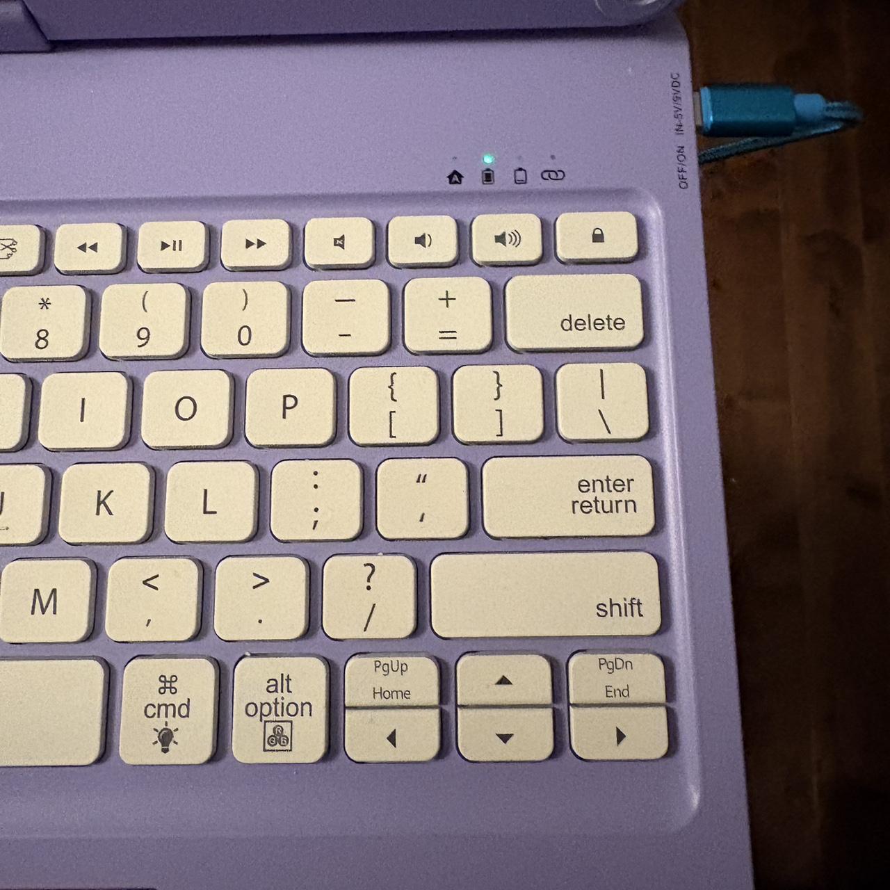 Like new Lavender purple iPad Pro case with... | Depop