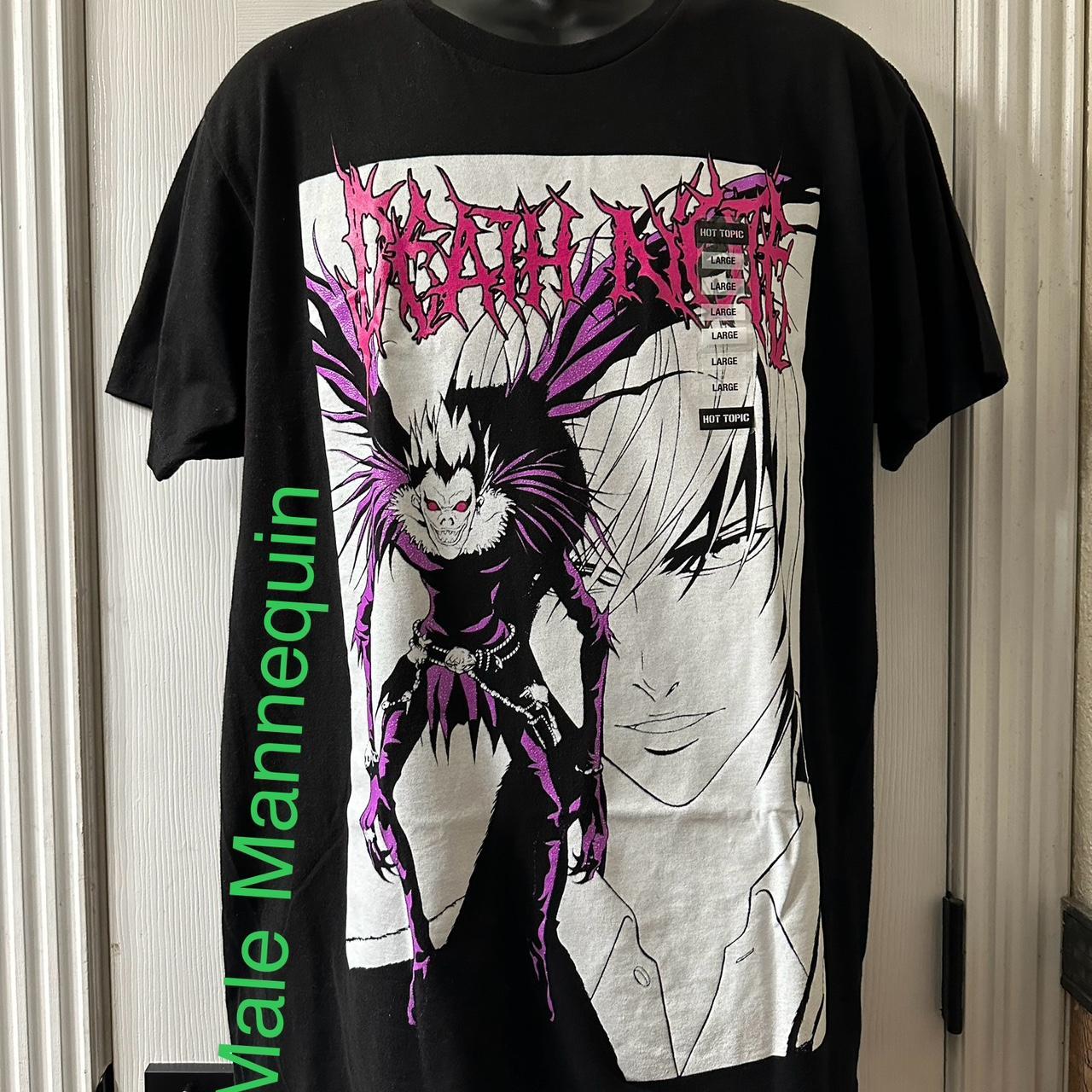 Hot Topic Death Note shirt Ryuk & Light Yagami Death... - Depop