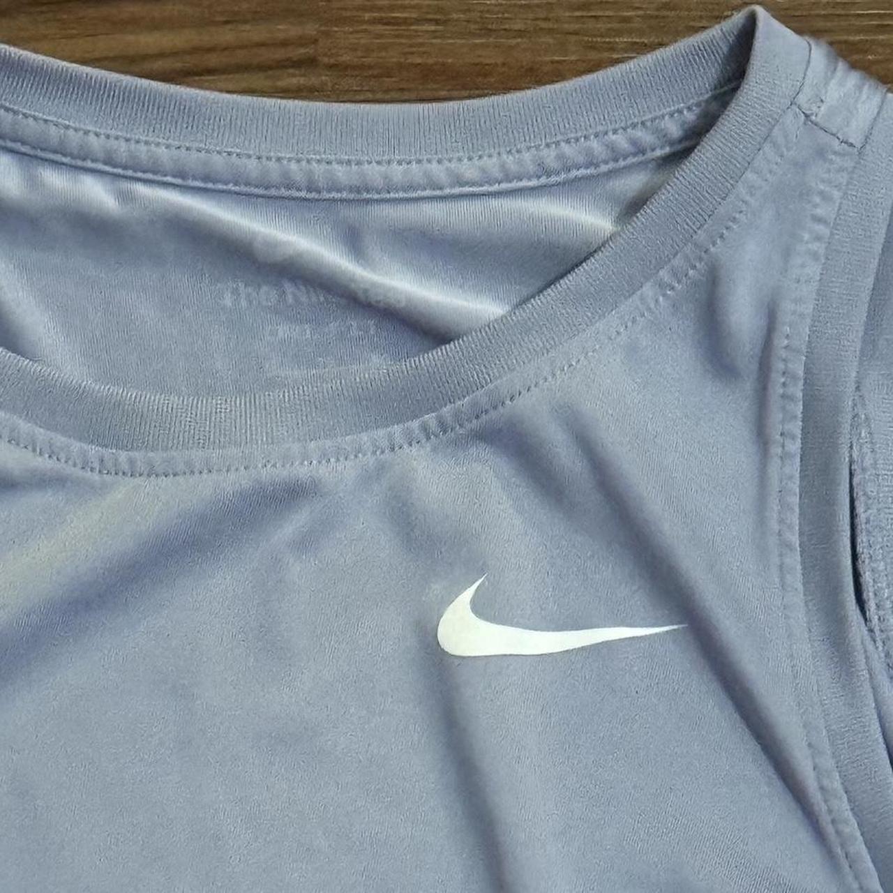 Nike light blue dri-fit tank top #activewear -brand... | Depop