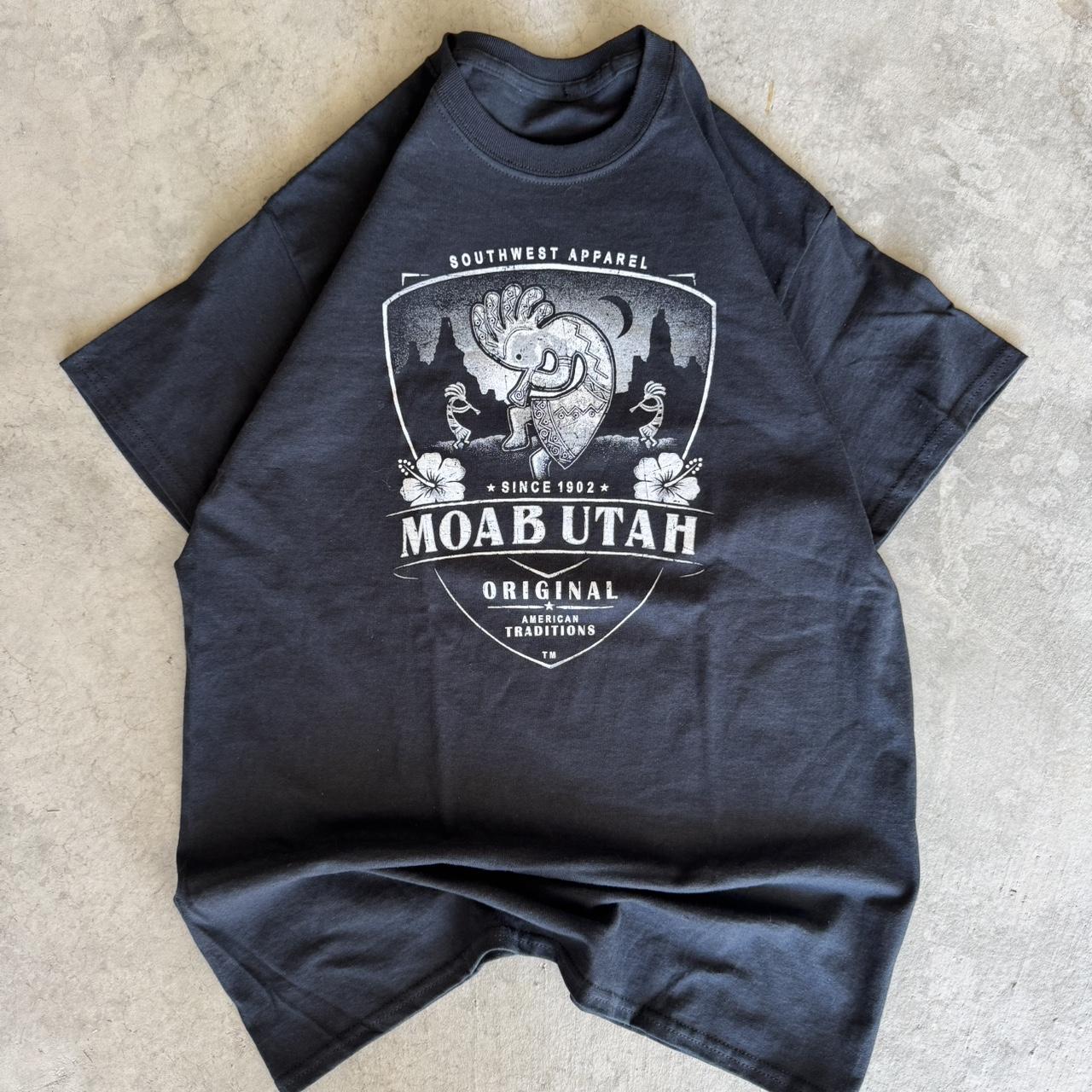 black vintage Moab Utah graphic t-shirt #utahvibes | Depop