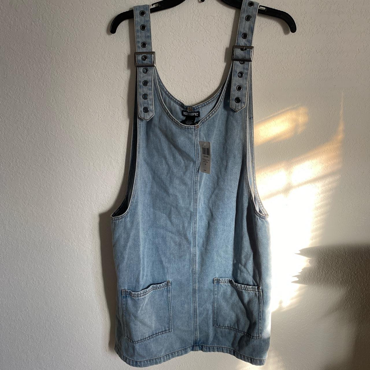 Hot Topic Women's Blue Dress | Depop
