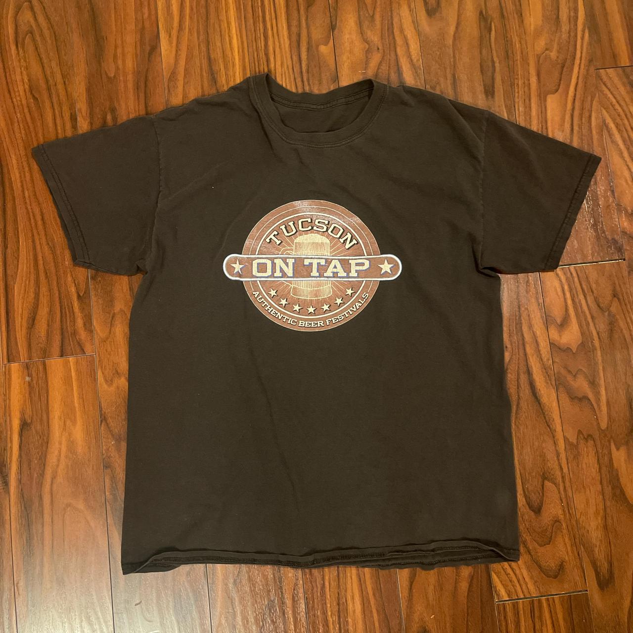 Vintage brown Tucson beer festival shirt Size: M... | Depop