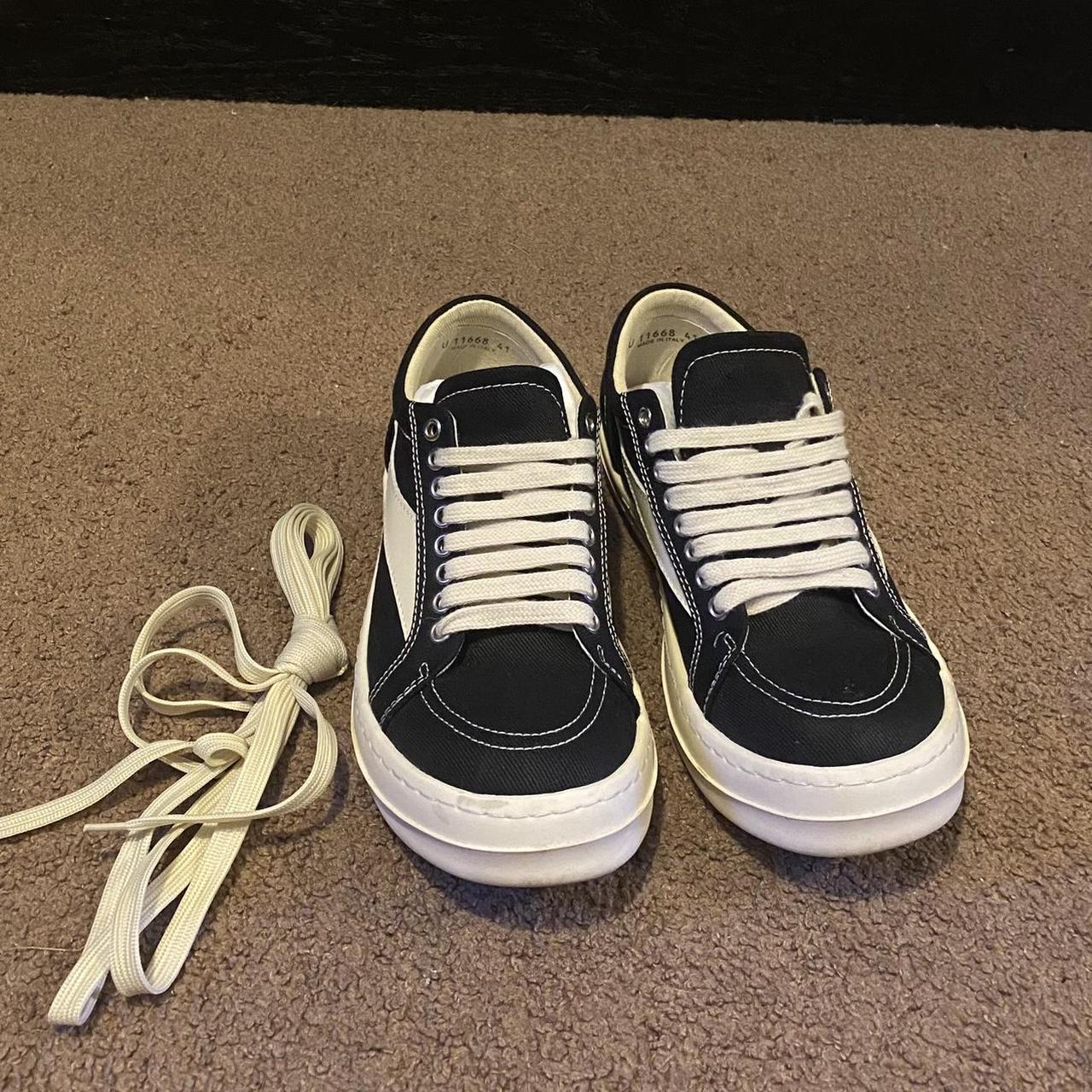 rick owen vans, size 41 run kinda big slight wear on... | Depop