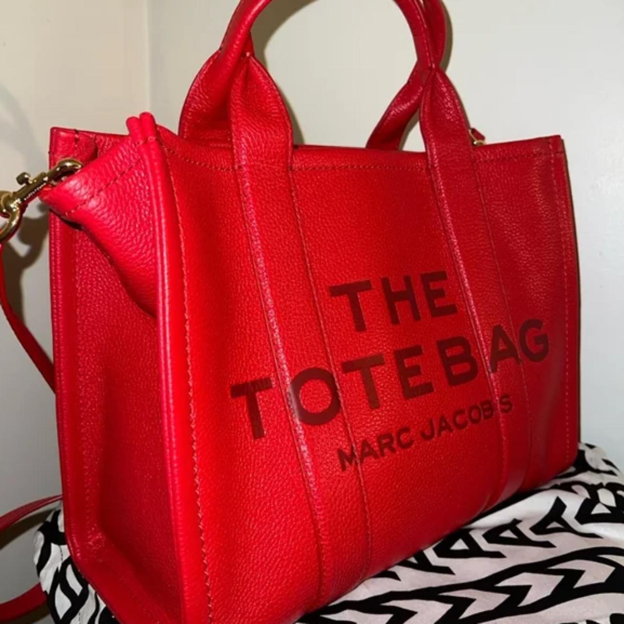 Red "The Tote Bag" by marc jakobs - Depop