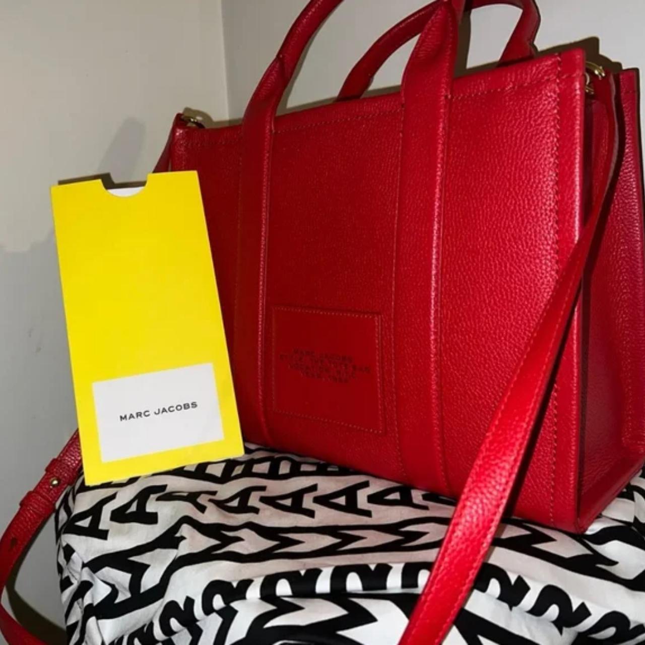 Red "The Tote Bag" by marc jakobs - Depop