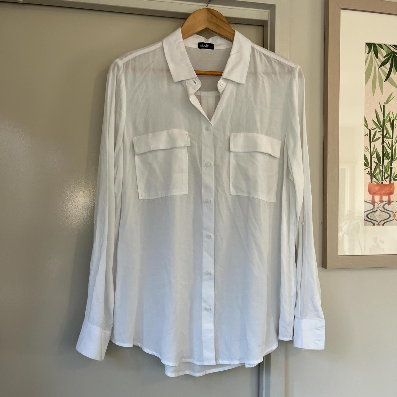 Dotti long sleeve white shirt - Depop