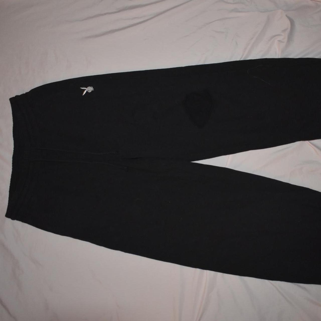 Playboy by pacsun ripped sweats - slit under butt... - Depop