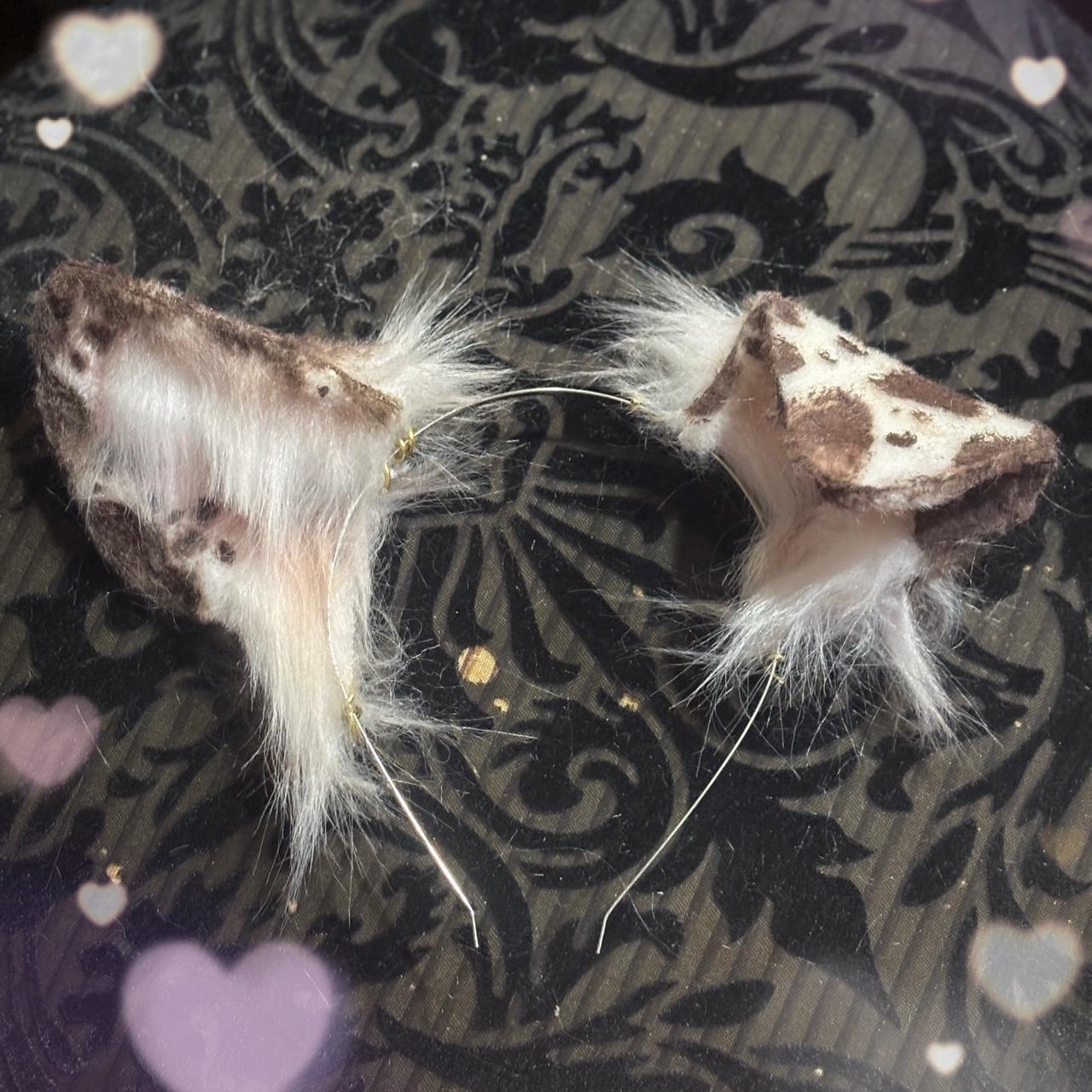 Brown and white spotted kemonomimi cosplay puppy... | Depop