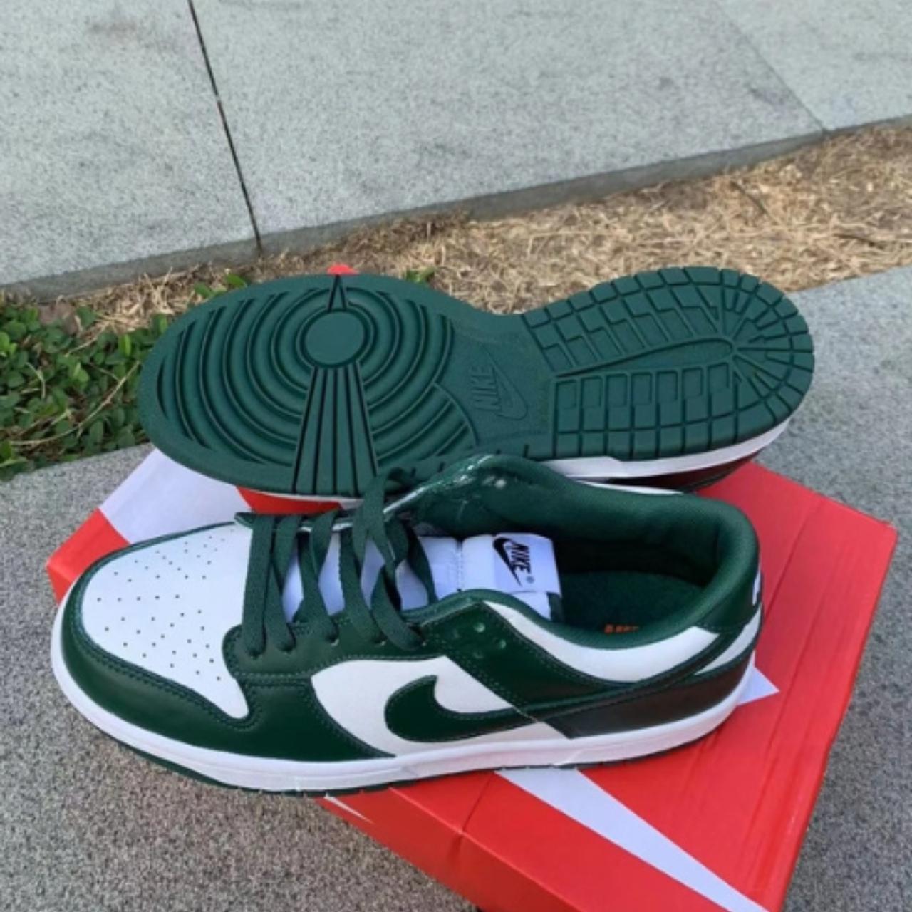 Nike Dunk Low Varsity Green Men's size 8.5 - Depop