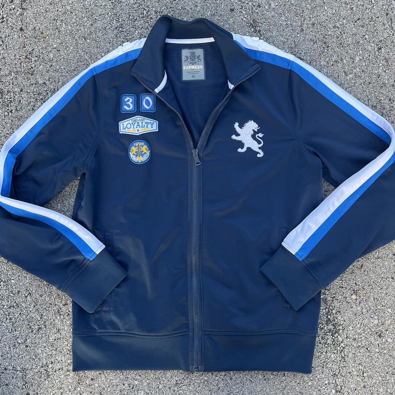 Express Zip Up Track Jacket Mens Adult Size Medium - Depop