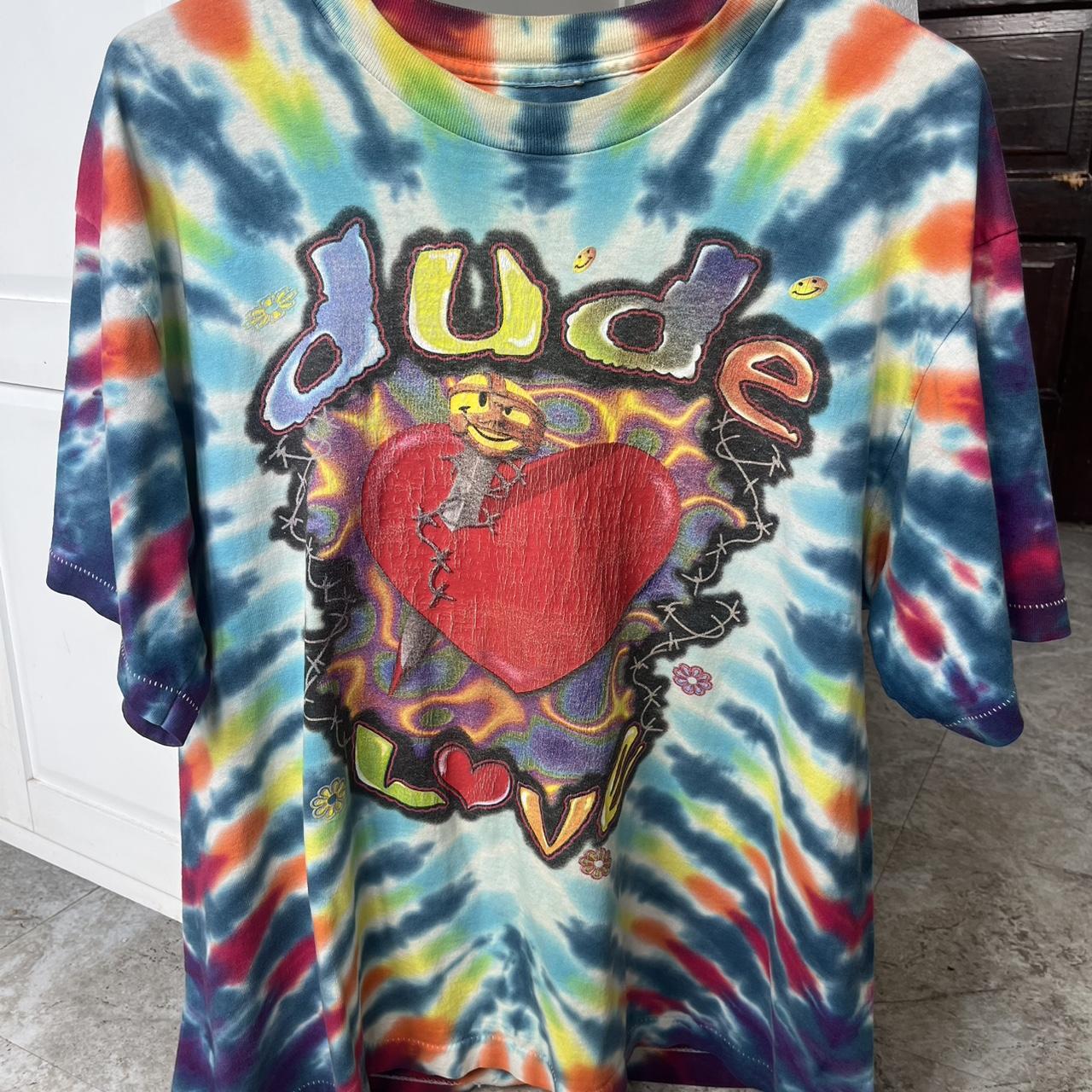 RARE LARGE 1997 Dude Love Mankind Wrestling WWF Tie... | Depop