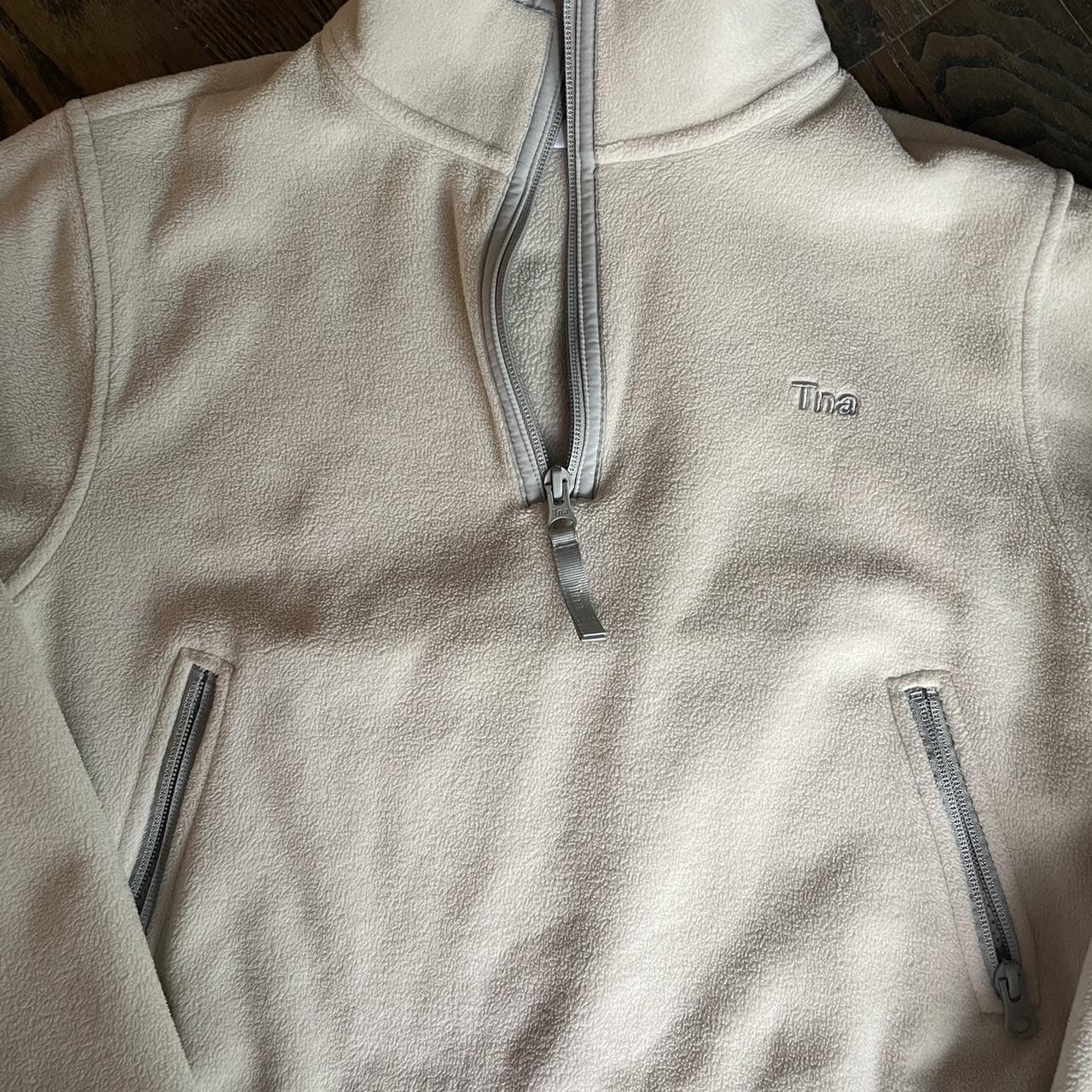 Tna polar fleece quarter zip hoodie Size xs... - Depop