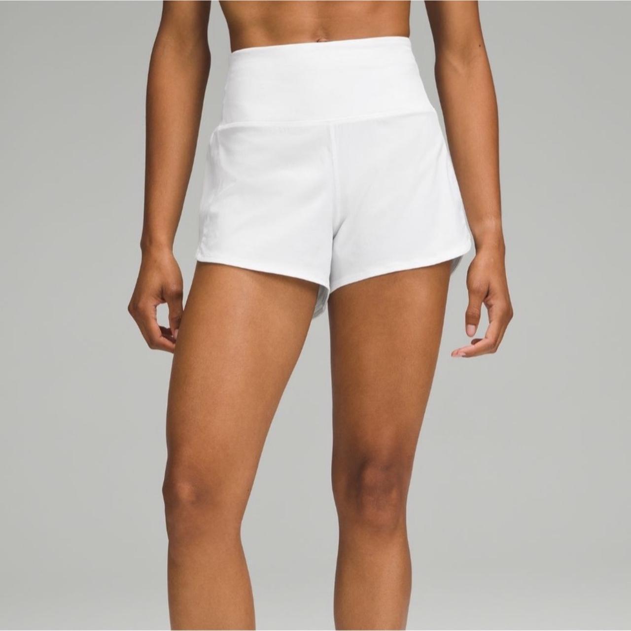 Speed Up High-Rise Lined Short 4” in white. Size 6.... | Depop