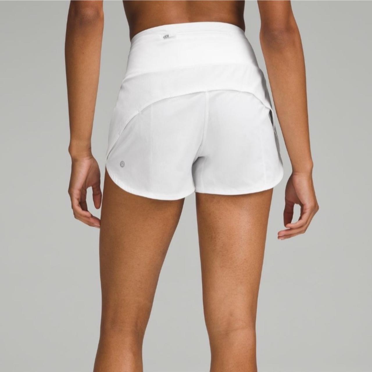 Speed Up High-Rise Lined Short 4” in white. Size 6.... | Depop