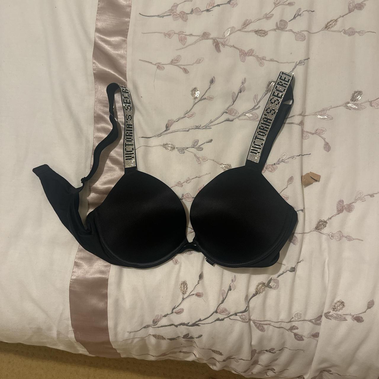 Victoria secret black bombshell bra. 32 C Brought... - Depop