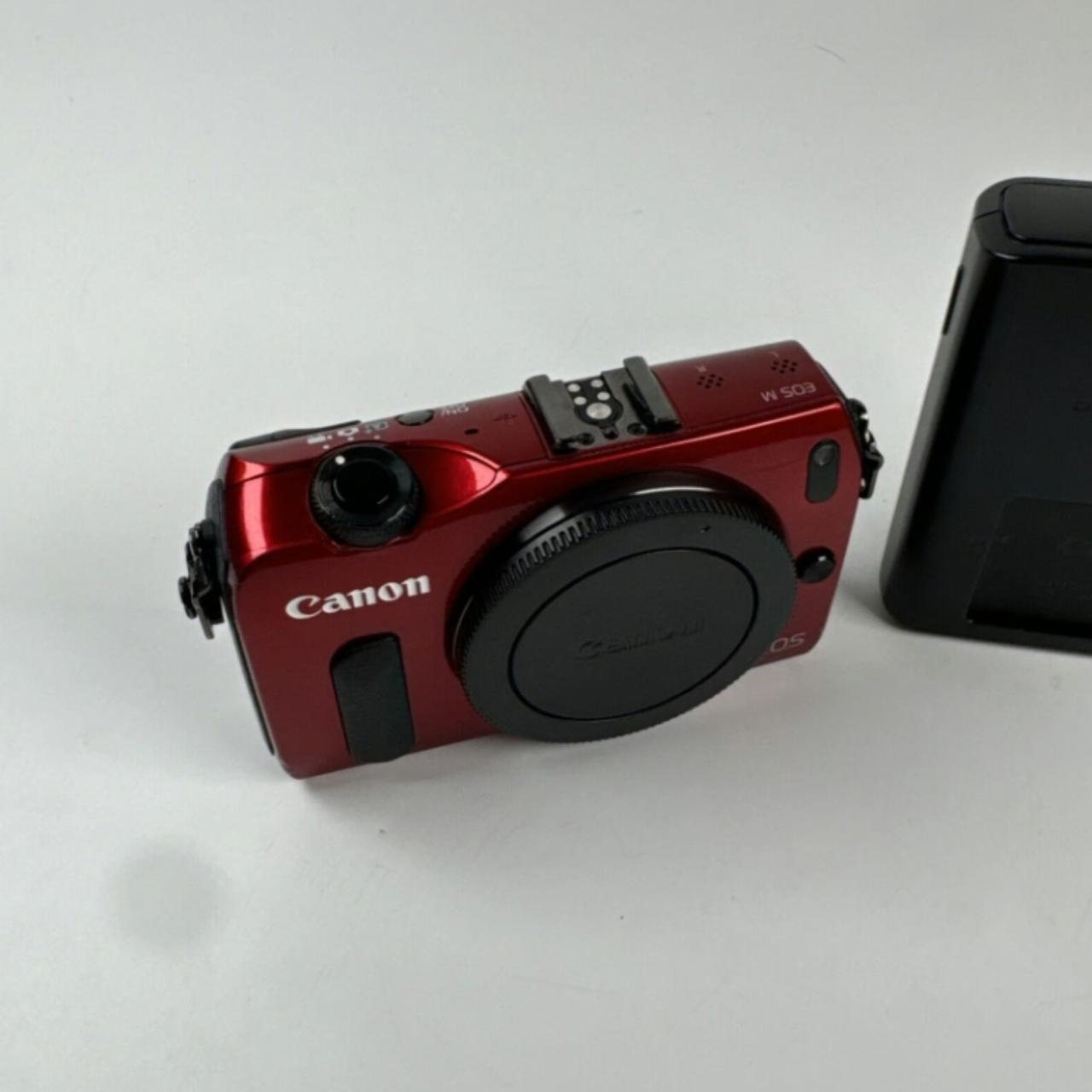 Canon EOS M Mirrorless Digital Camera - Red Camera... - Depop