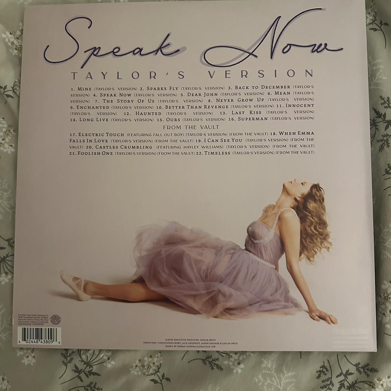 Taylor Swift, speak now vinyl.🪻 If you have any... - Depop