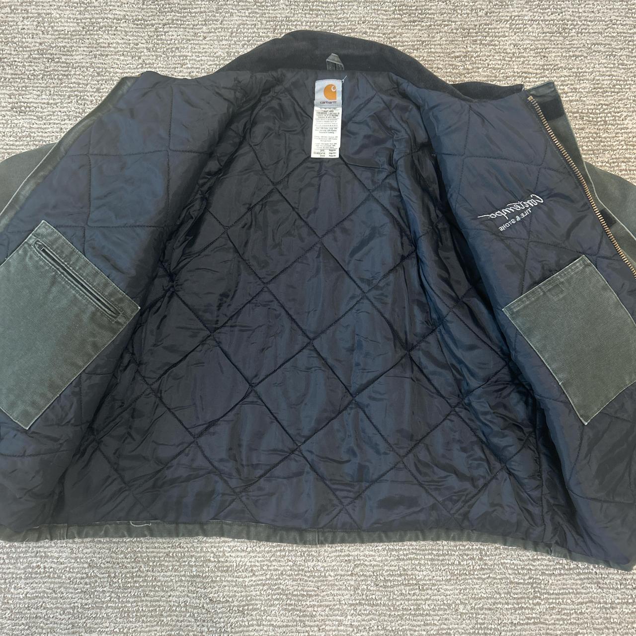 Beautiful green Carhartt Detroit jacket with a... - Depop