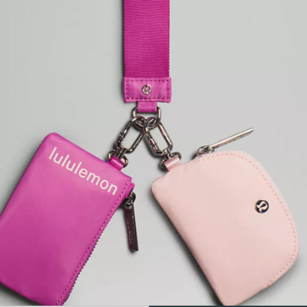 Lululemon Dual Pouch wristlet Pow Pink Tone/Flush... - Depop