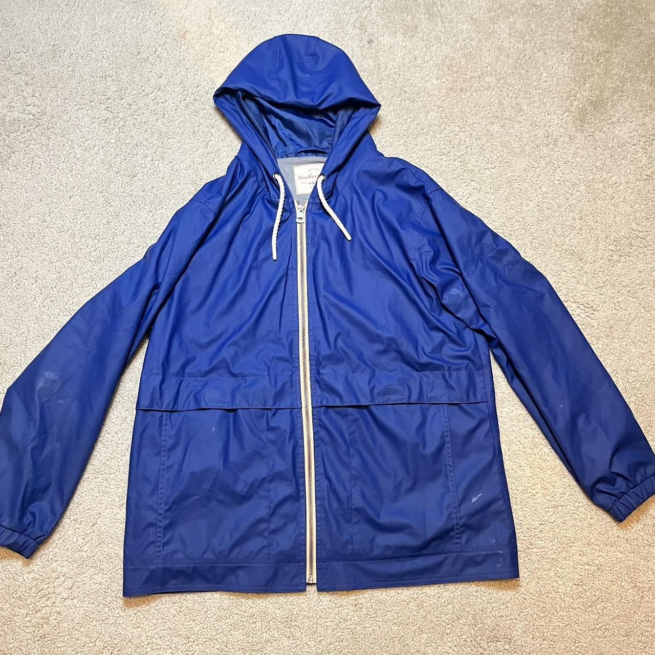 Blue Weatherproof Vintage Windbreaker Jacket Size... - Depop