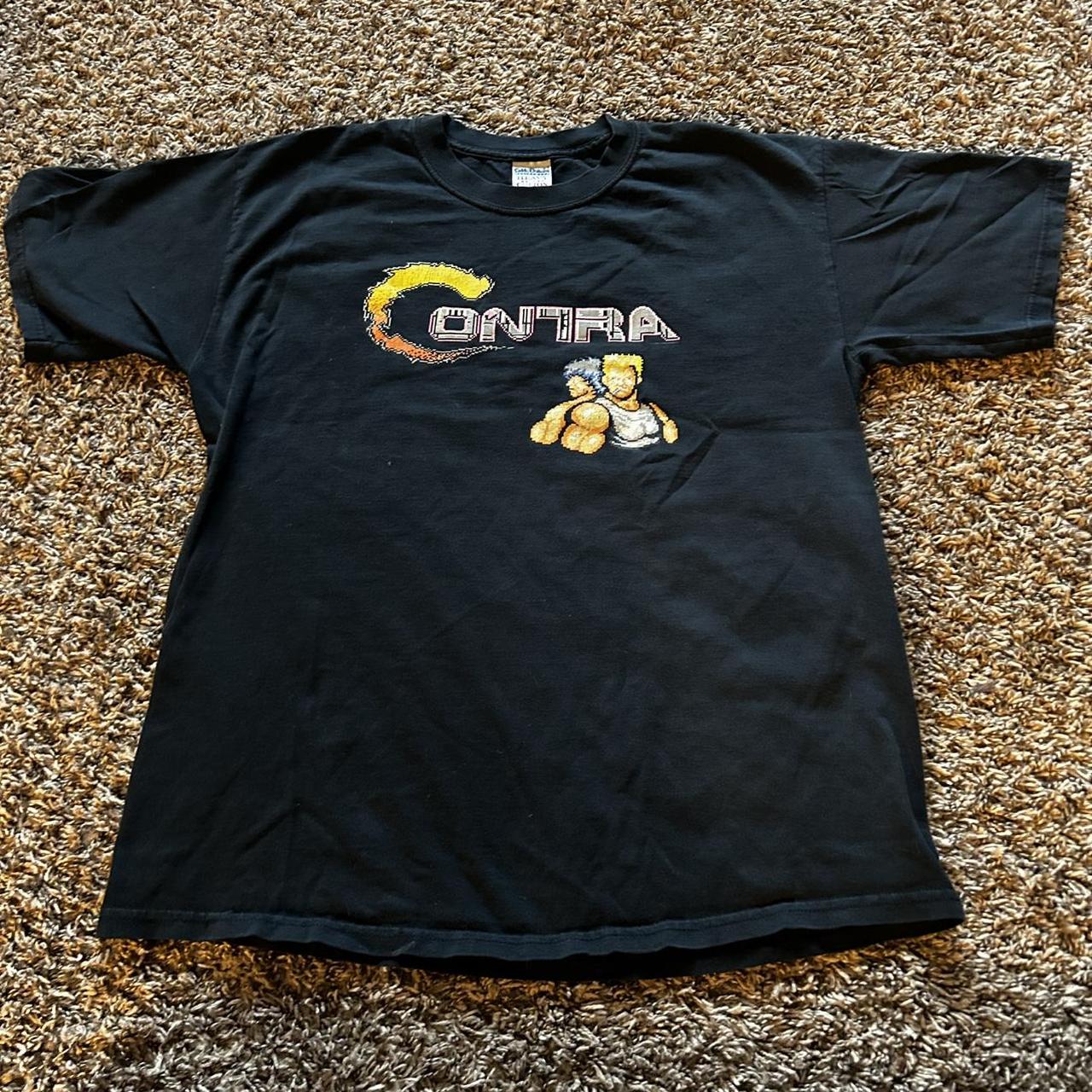 Vintage Contra retro video game T Size: L Very... | Depop