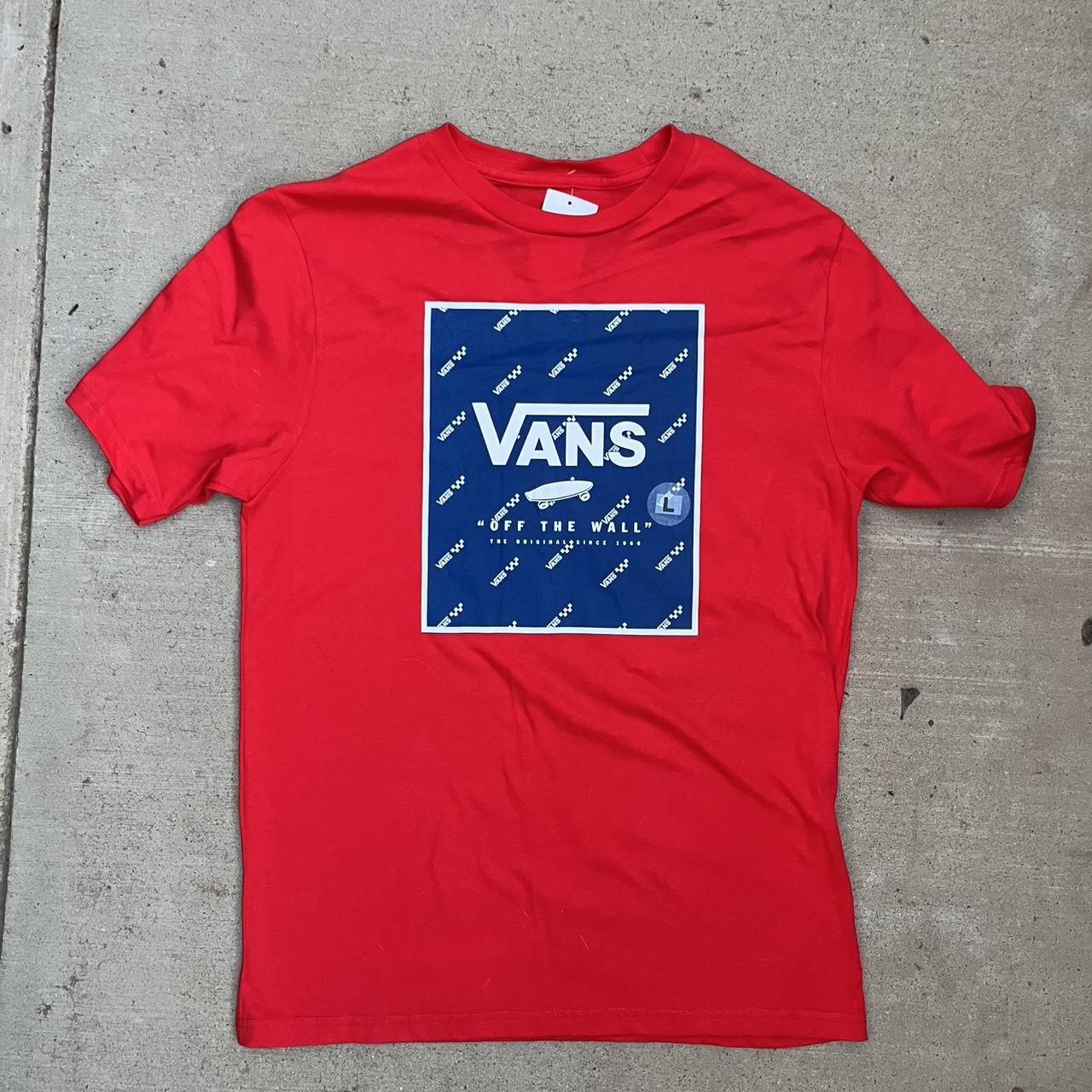 Brand new red vans graphic tee skater shirt, tags... | Depop