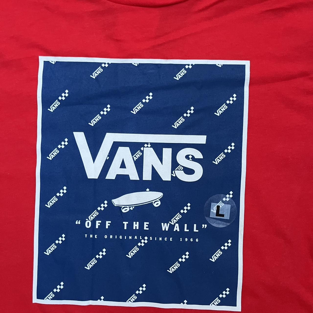 Brand new red vans graphic tee skater shirt, tags... | Depop