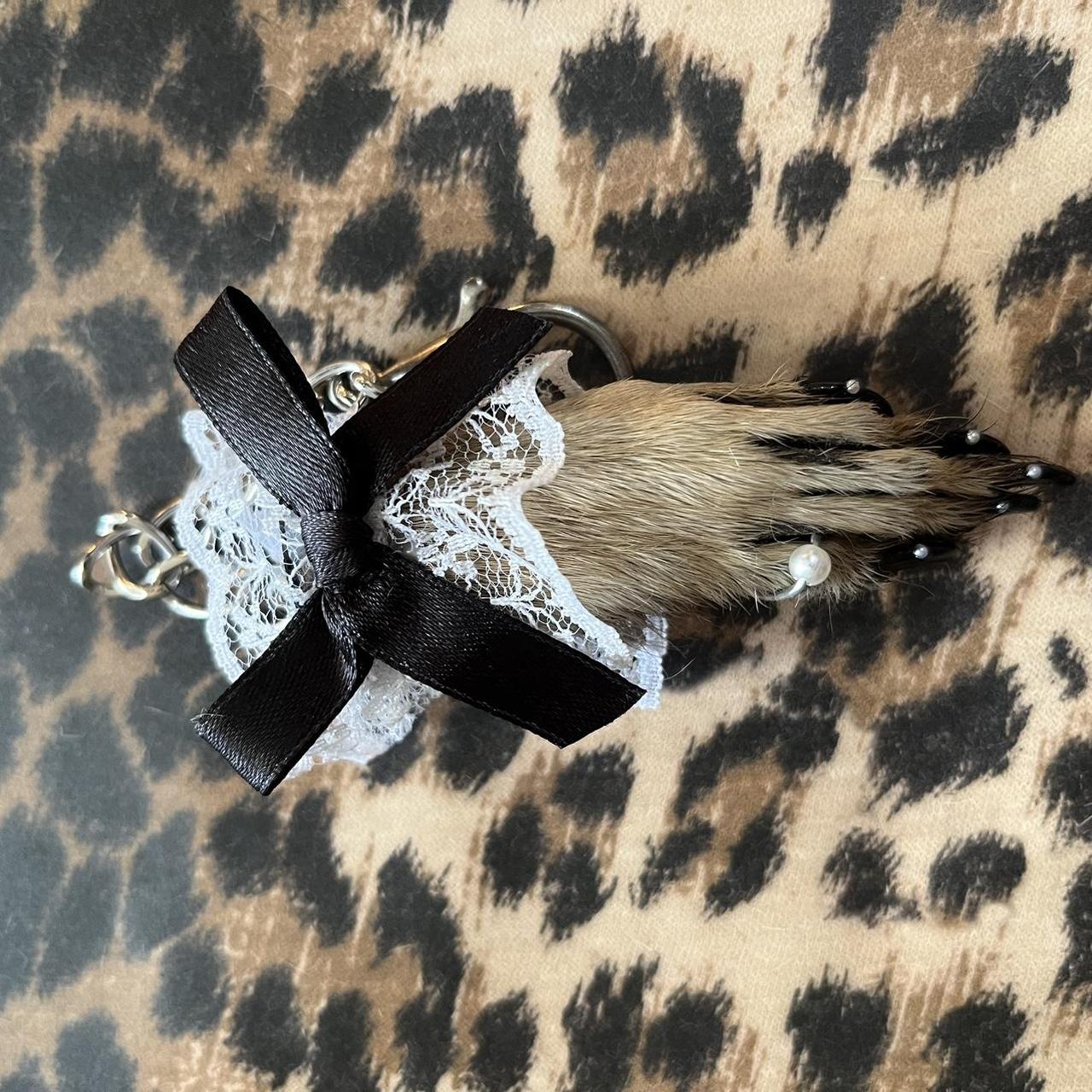 Gothic raccoons paw keychain 🖤🕸️🕷️ 🎀 #taxidermy - Depop
