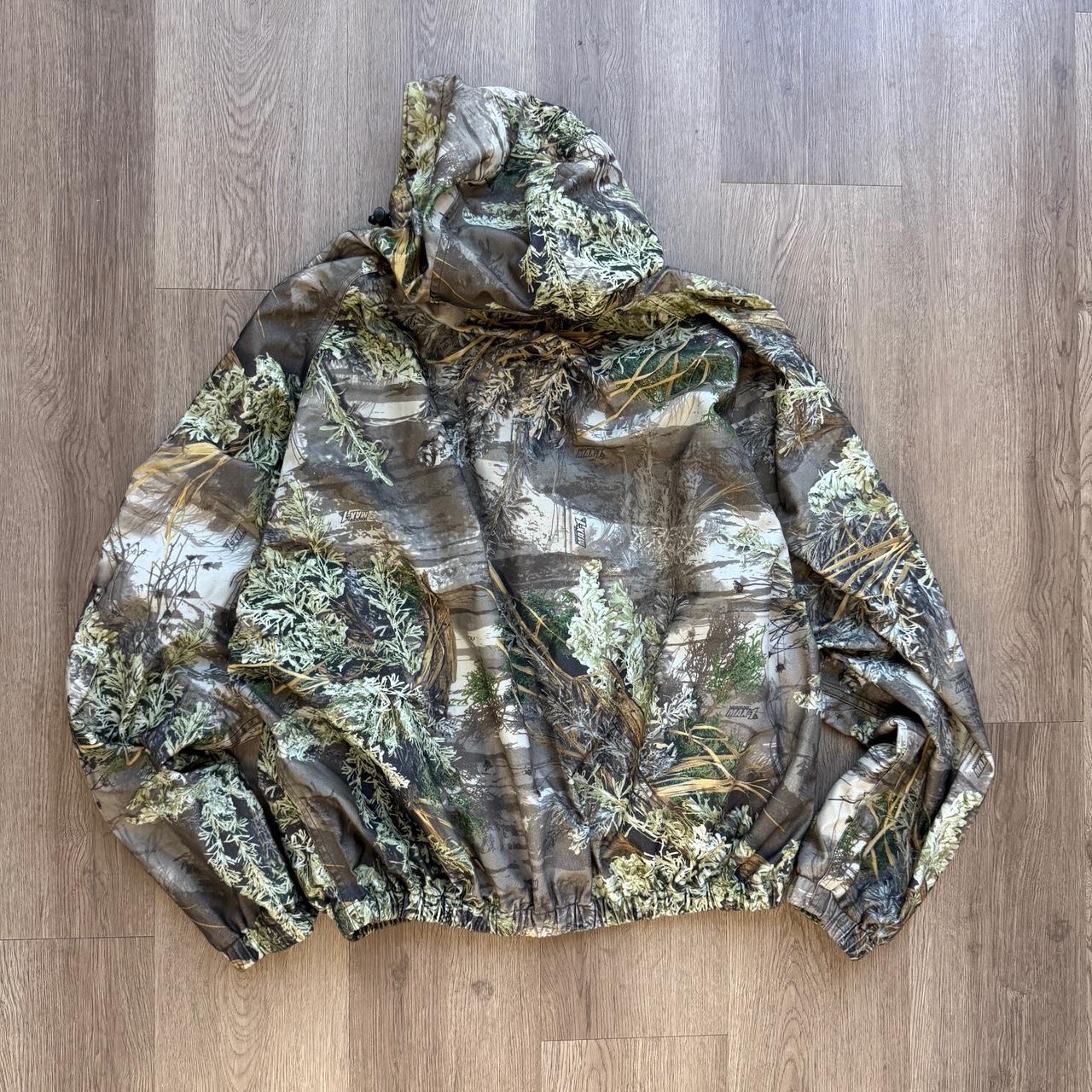 Mad Dog Y2K camo mesh lined jacket Pit to pit:... | Depop