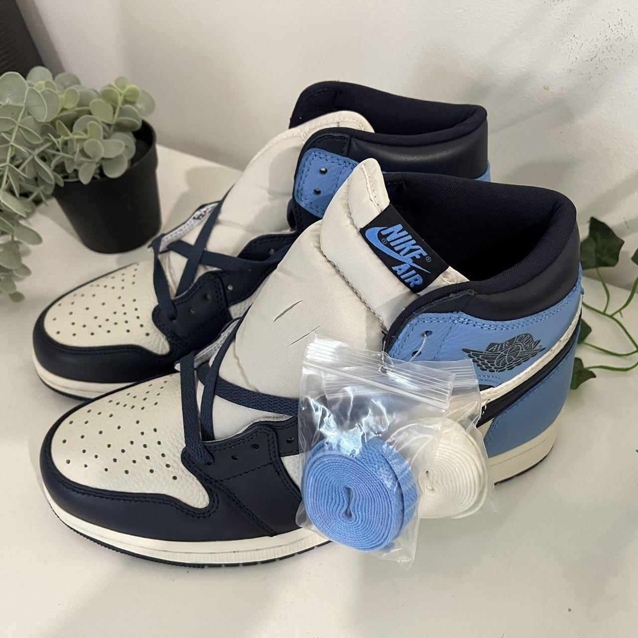 Nike Air Jordan 1s Obsidian Size:... - Depop