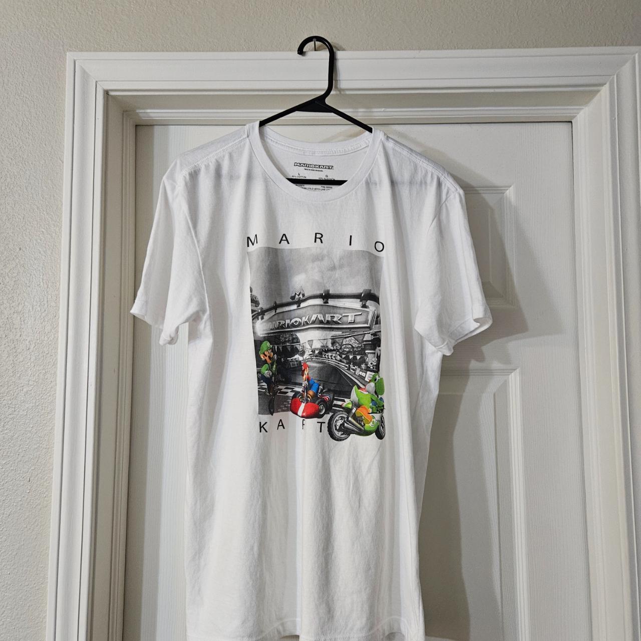 Large white Mario Kart shirt | Depop