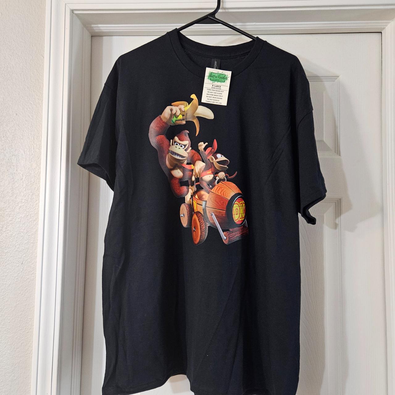 Extra large black Mario Kart Donkey Kong shirt | Depop