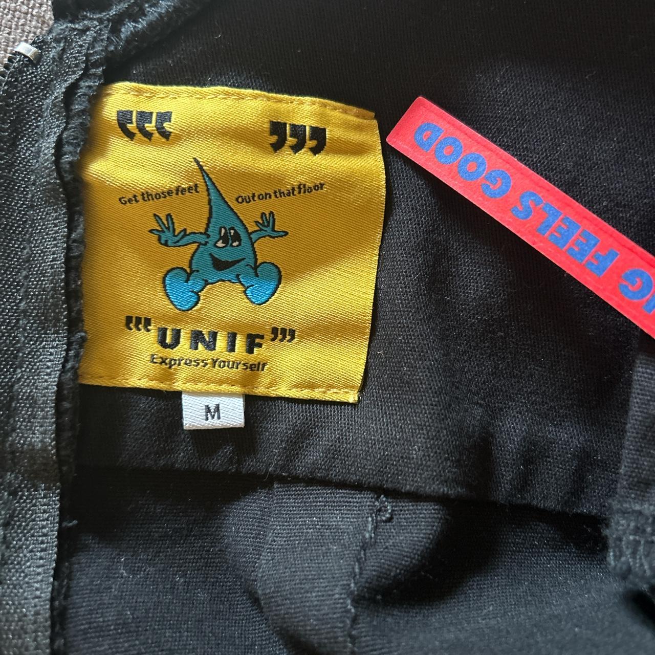 Unif black mini dress with lace brand new never worn... - Depop