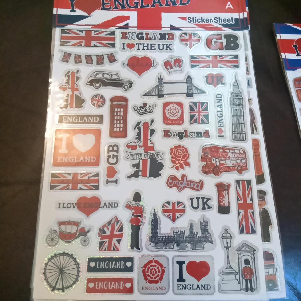 AWESOME fun England stickers! England sticker... - Depop