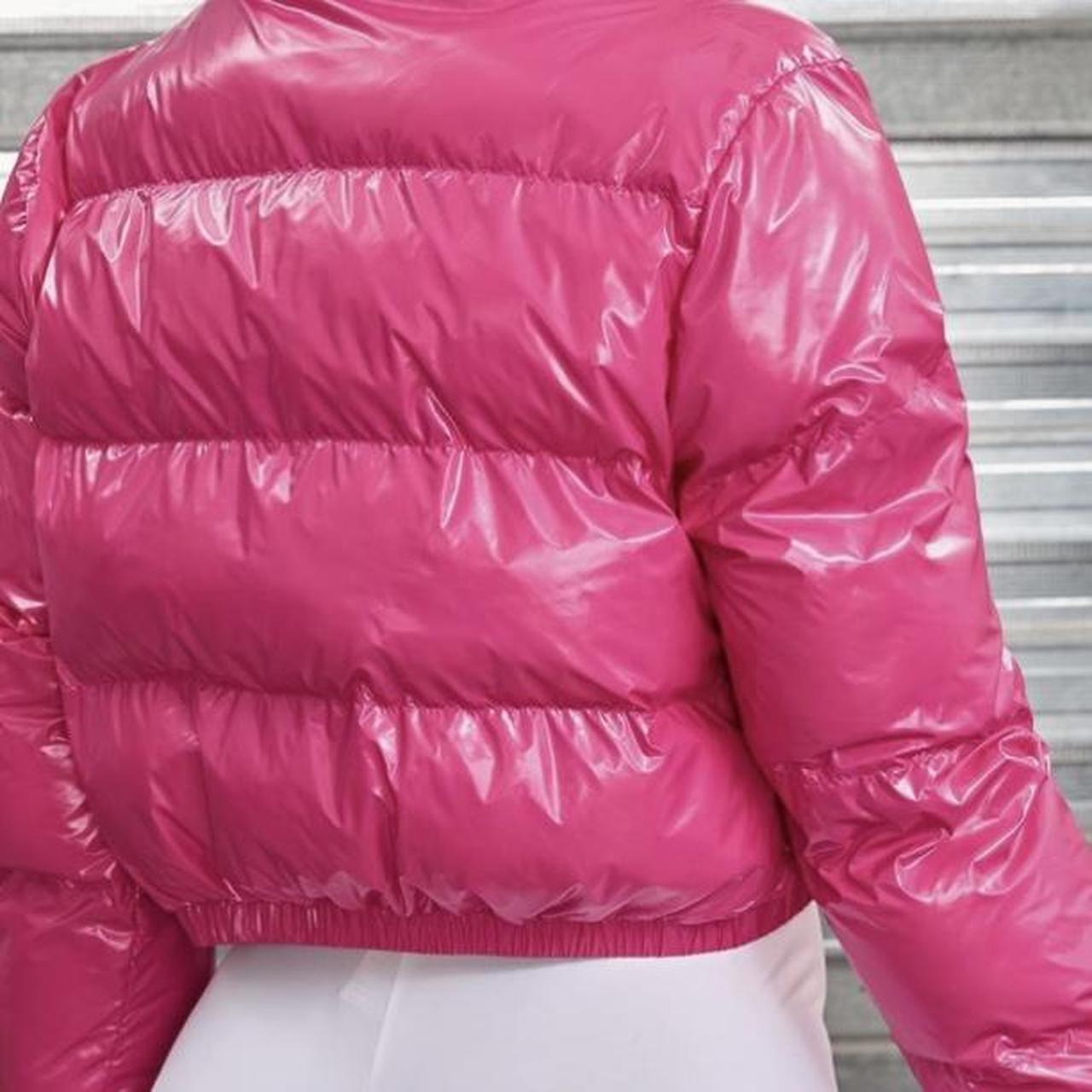 Hot Pink Puffer Coat - Depop