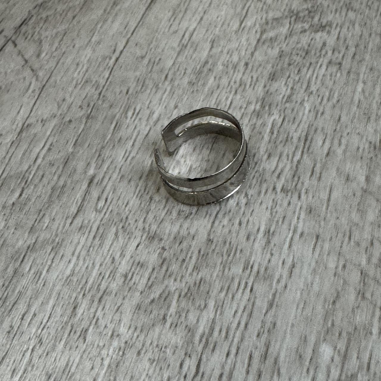 Silver stainless steel adjustable ring Comes BRAND... | Depop