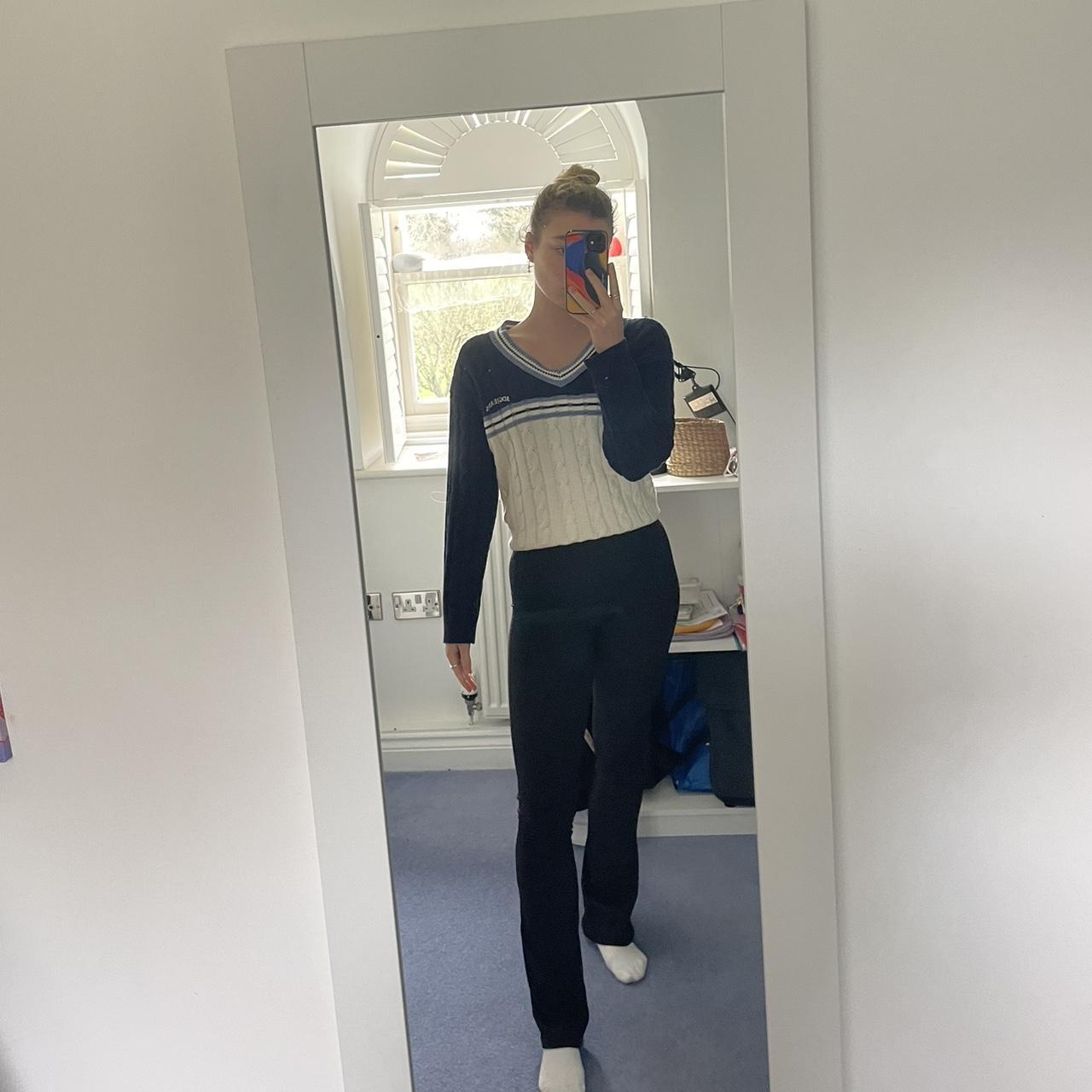 Basic ribbed black flares Super comfy Go with... - Depop