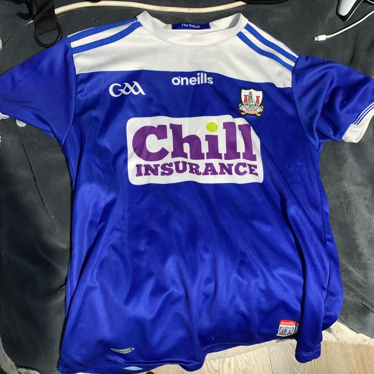 Blue chill insurance cork away jersey 11-12 #cork... - Depop