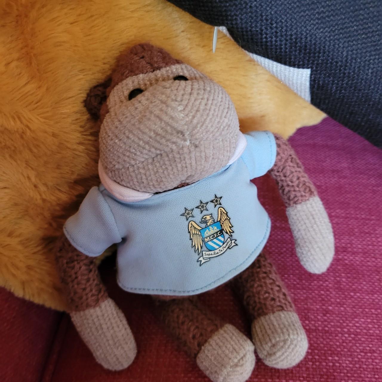 Manchester City PG Tips Monkey Car Teddy Stuffed... - Depop