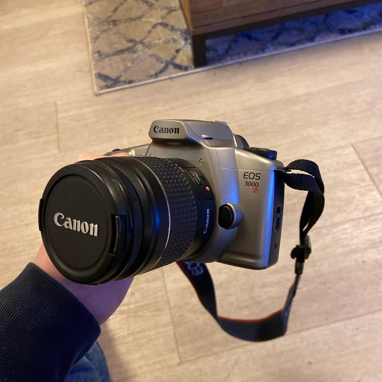 Canon Silver and Black Cameras-and-accessories | Depop