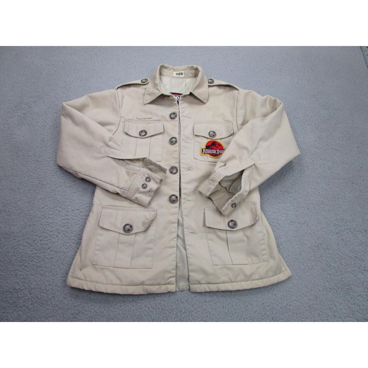 VINTAGE Jurassic Park Jacket Adult M Beige Safari... - Depop