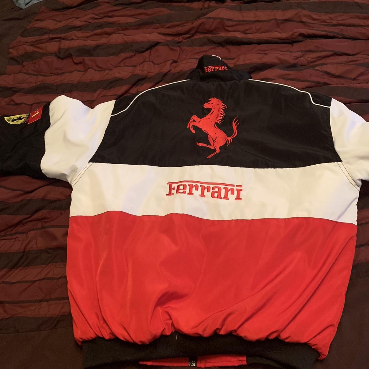 Vintage Ferrari bomber jacket bought at street... - Depop