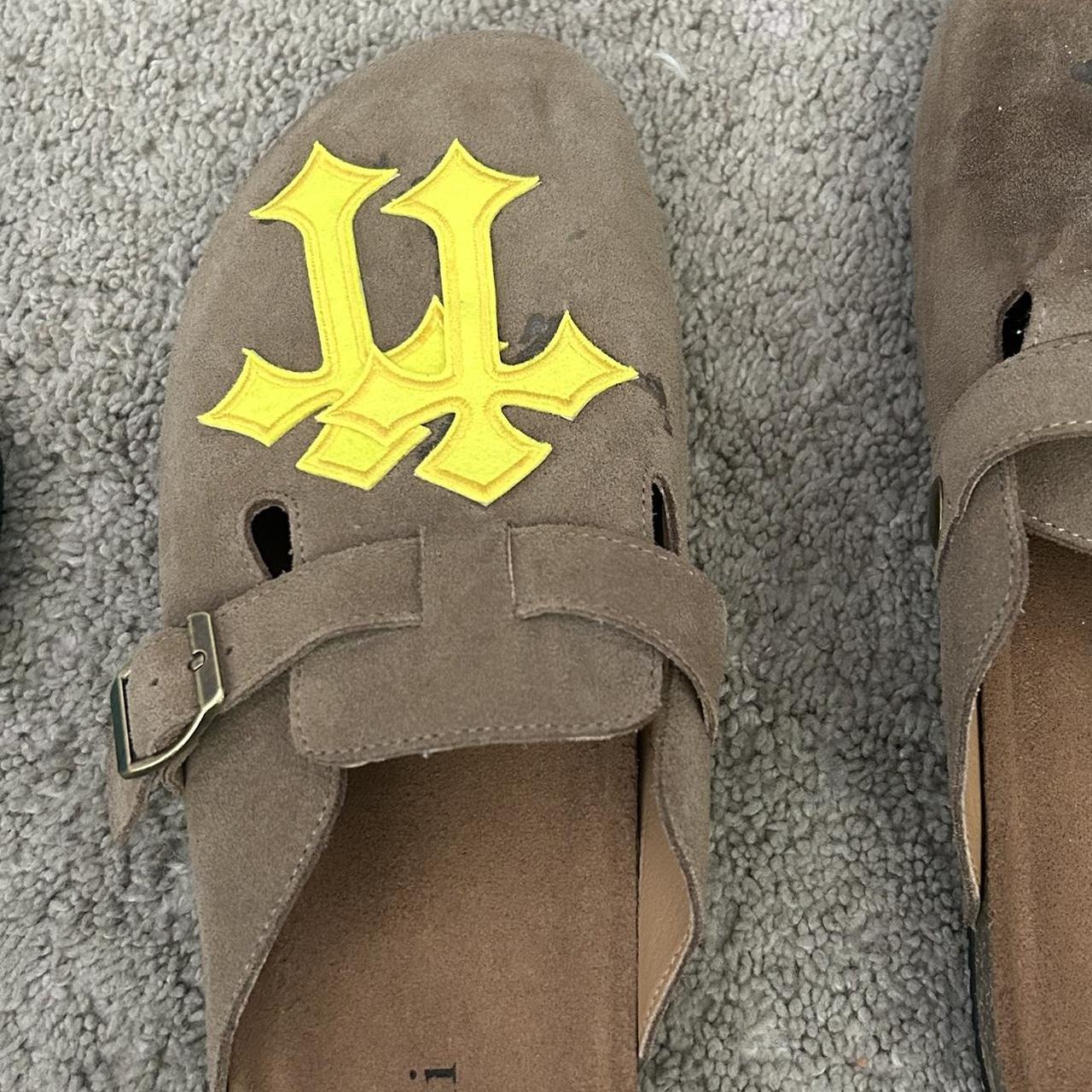 Chrome heart diy clogs - Depop